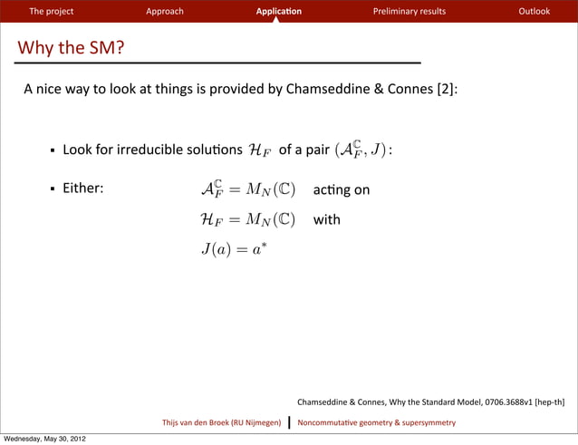 Supersymmetry and non-commutative geometry | PPT