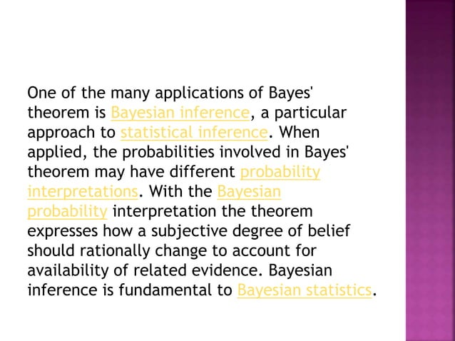 Bays theorem of probability | PPTX