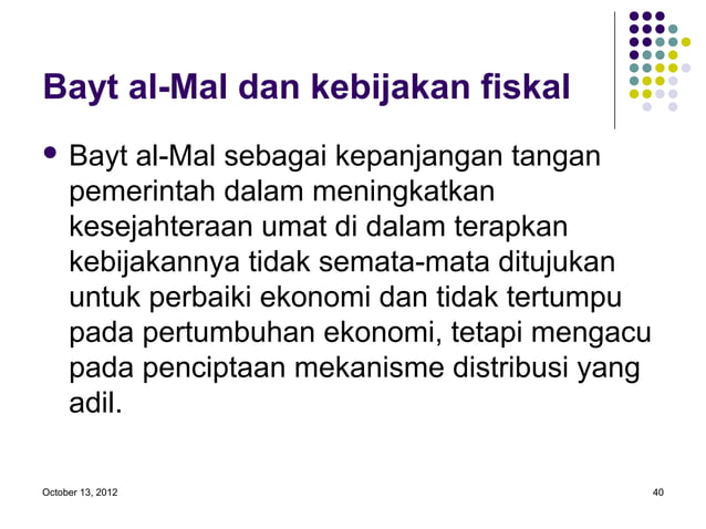 Sejarah Bayt al mal | PPT