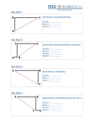 Bay window measuring form | PDF