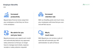 Introducing EarlyPay on Bayzat Benefits | PDF