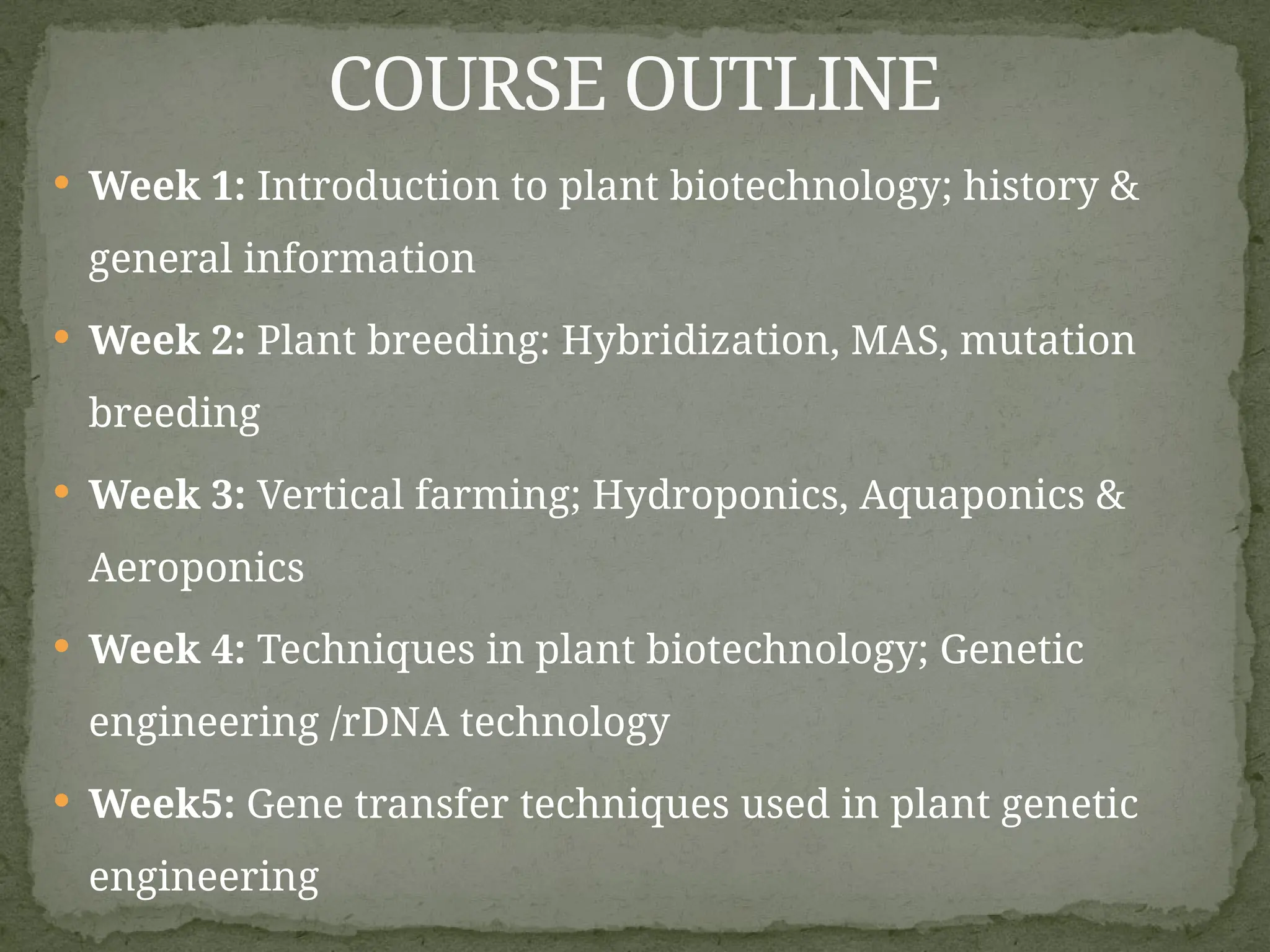 introduction to principles of plant biotechnology | PPTX
