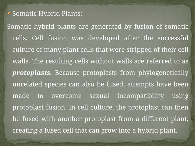 introduction to principles of plant biotechnology | PPTX