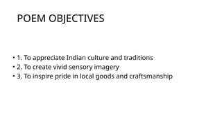 BAZAARS OF HYDERABAD poem by saroinin naidu indian | PPTX