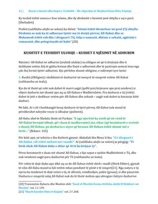 Bazat e imanit dhe llojet e teuhidit | PDF