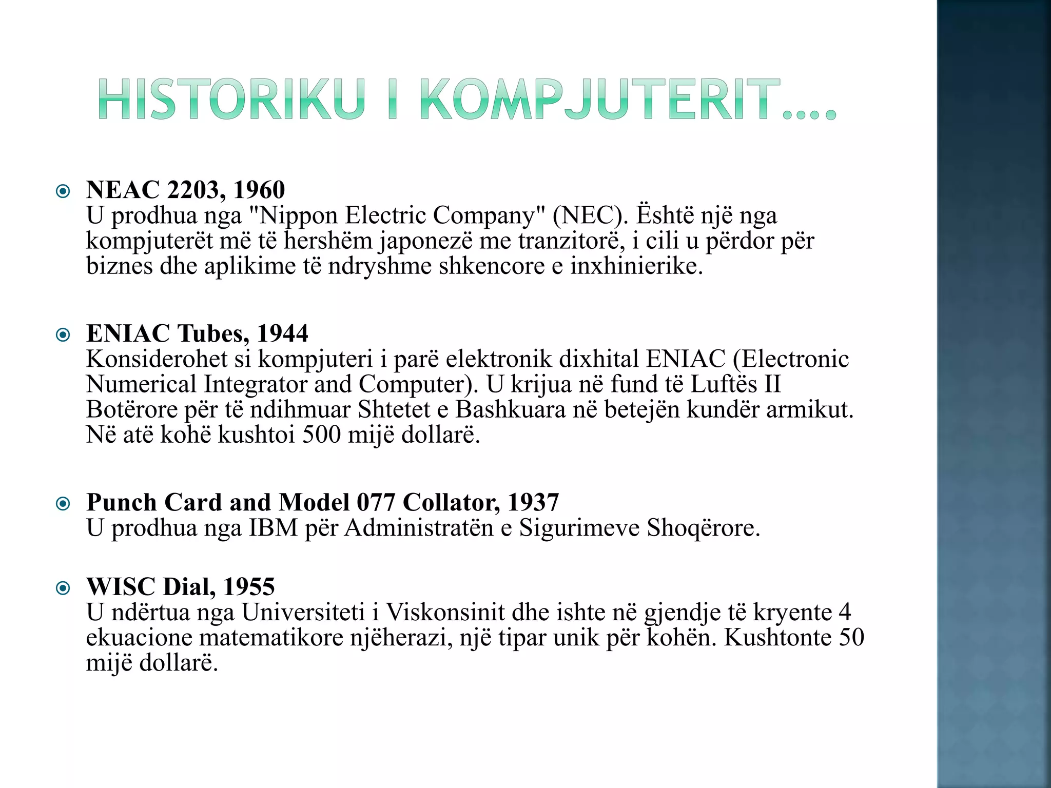 Bazat e kompjuterit | PPTX