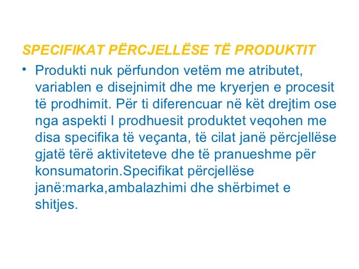 Bazat e marketingut punimi i produktit