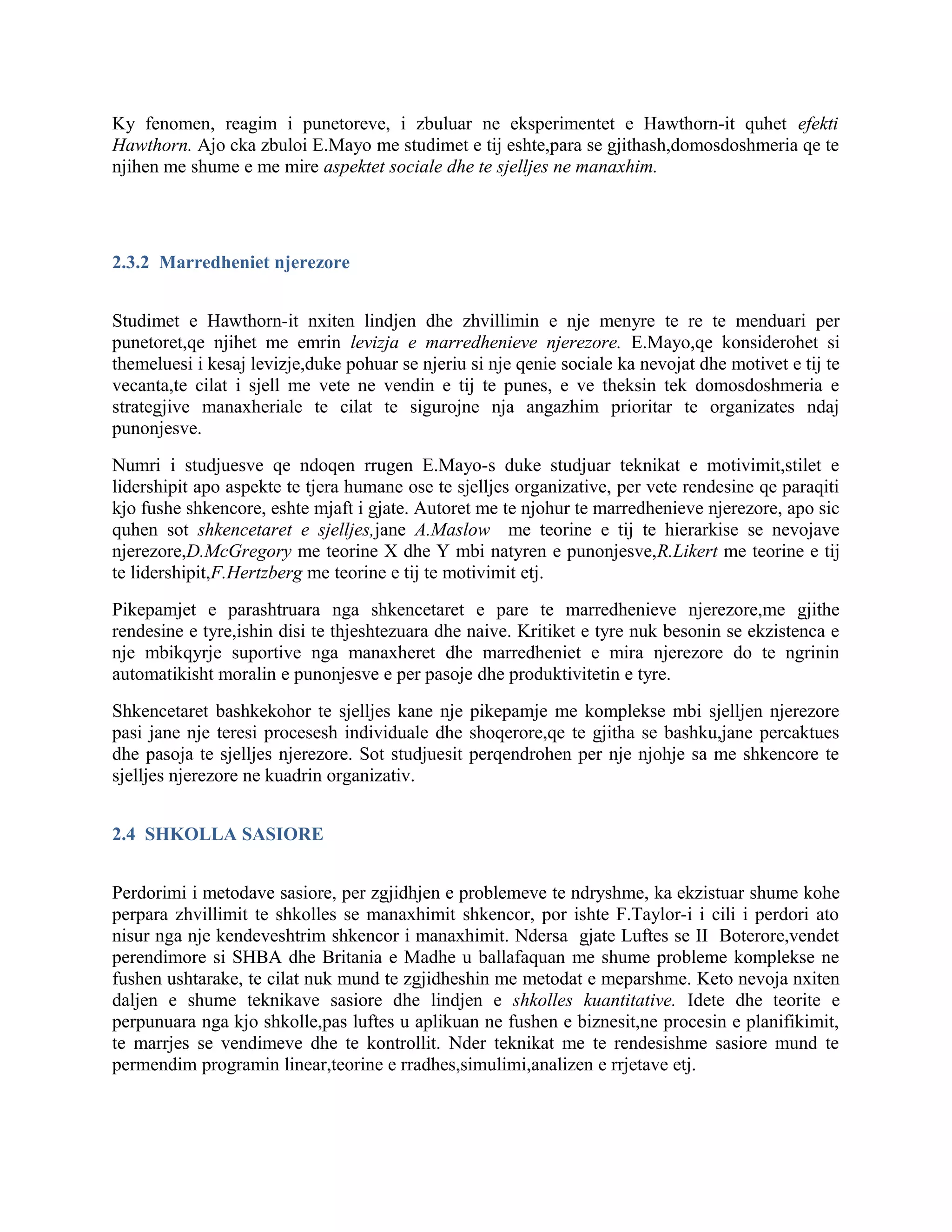 Bazat e menaxhimit | DOC