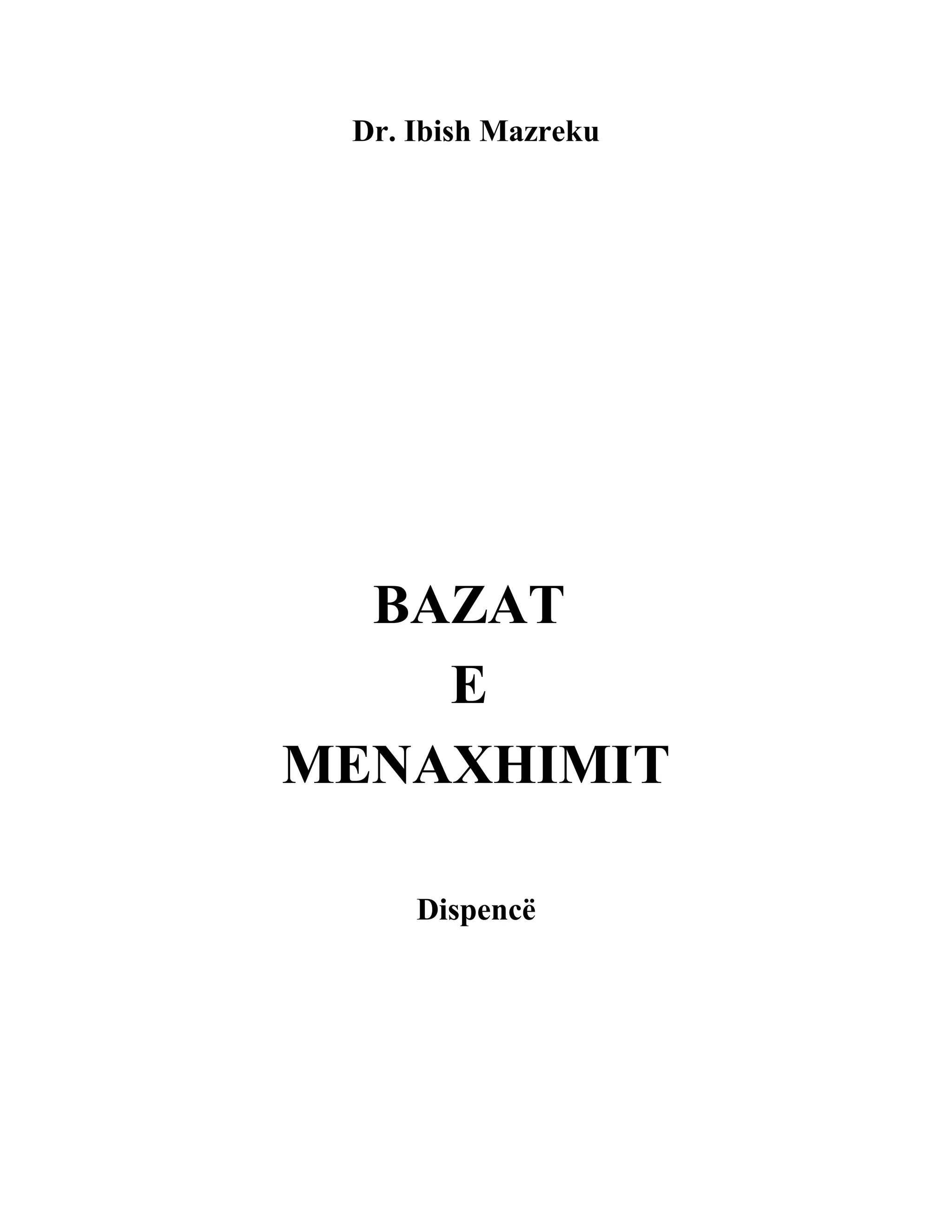 Bazat e menaxhimit | PDF