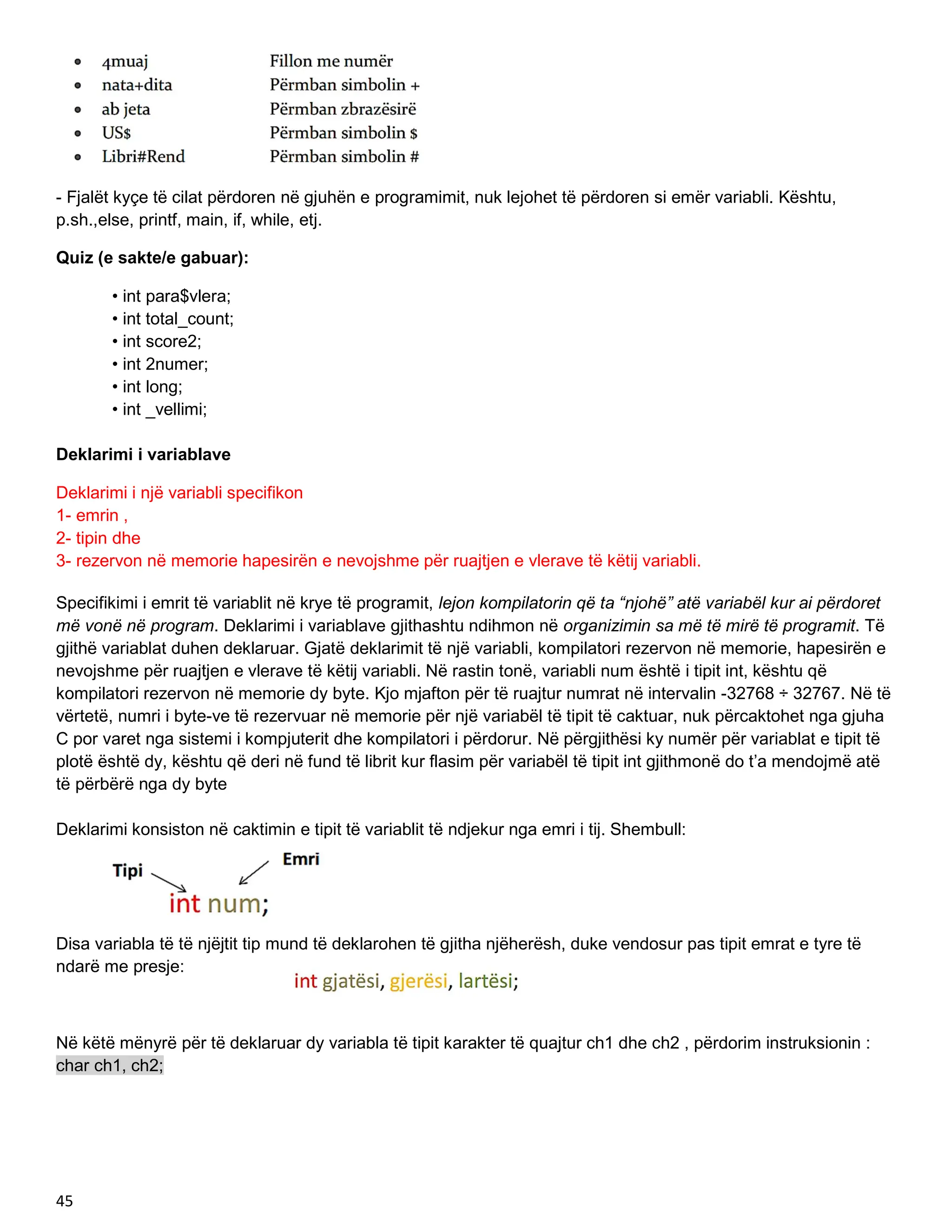 bazat e programimit kl 10.pdf per shkolla prfesionale | PDF