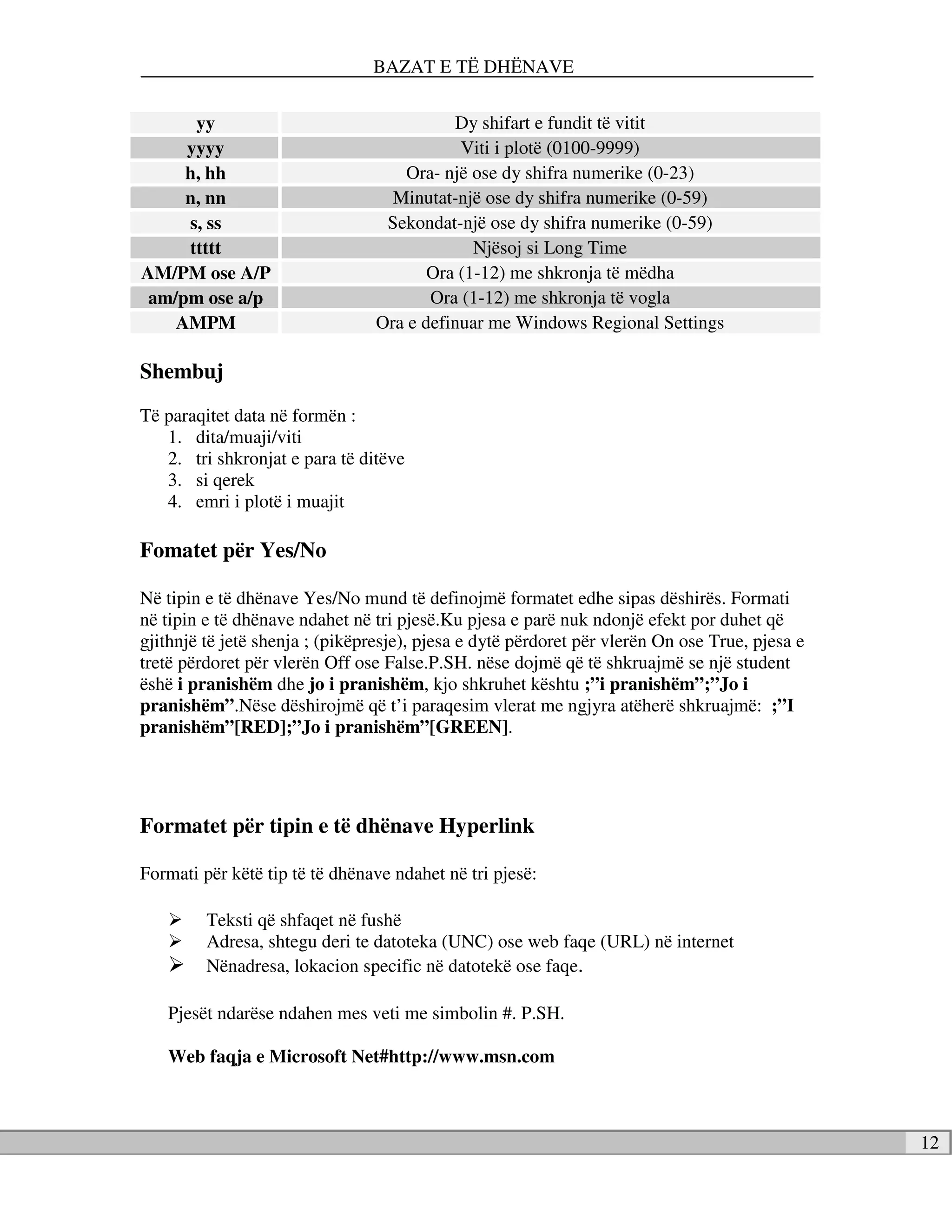 Bazat e Te Dhenave - ACCESS | PDF
