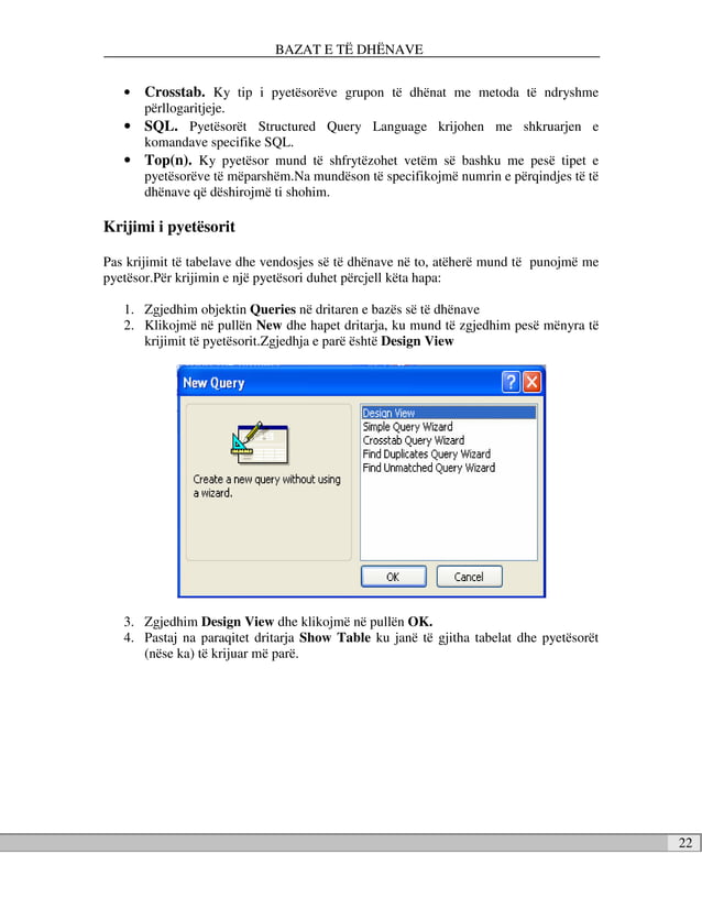 Bazat e Te Dhenave - ACCESS | PDF