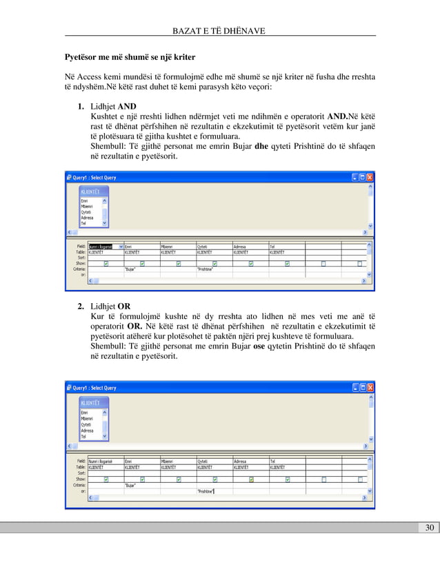Bazat e Te Dhenave - ACCESS | PDF