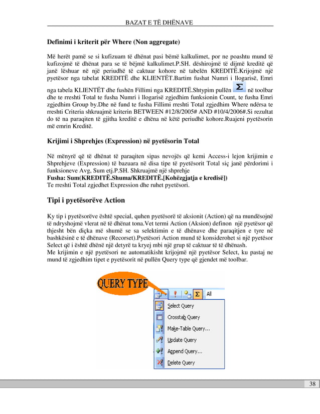 Bazat e Te Dhenave - ACCESS | PDF
