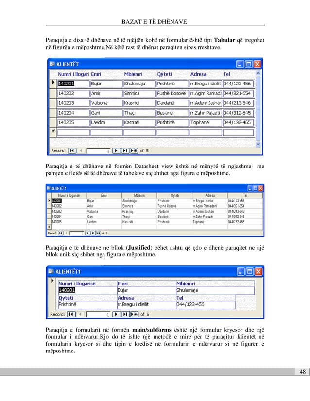Bazat e Te Dhenave - ACCESS | PDF