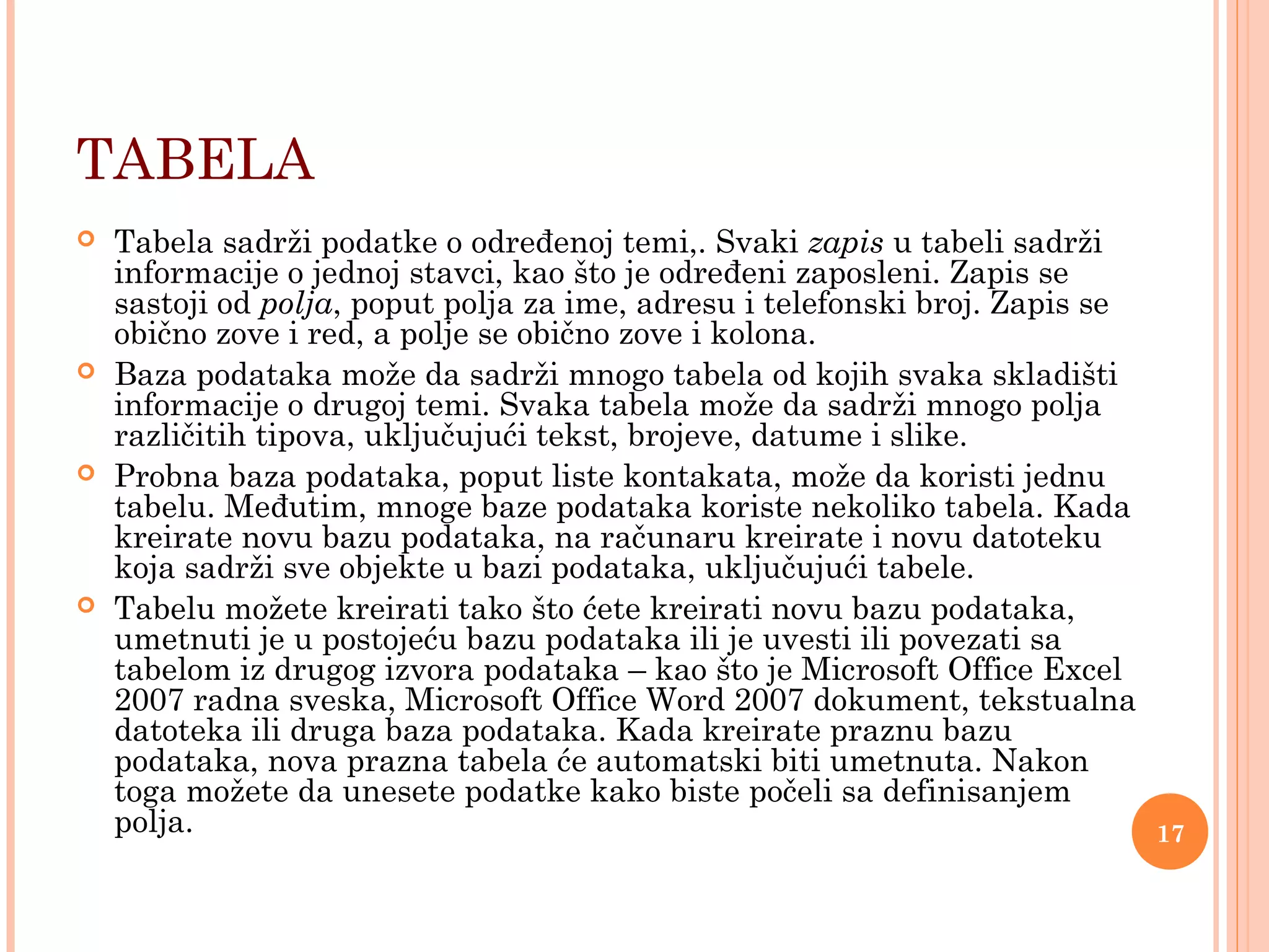 Baze podataka | PPT