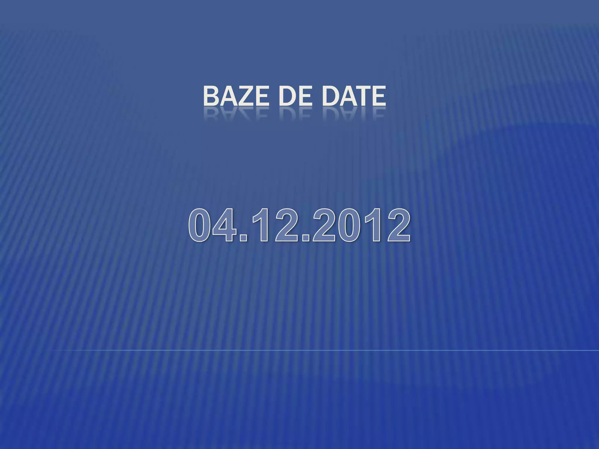 Proiect Design Baze de Date | PPT