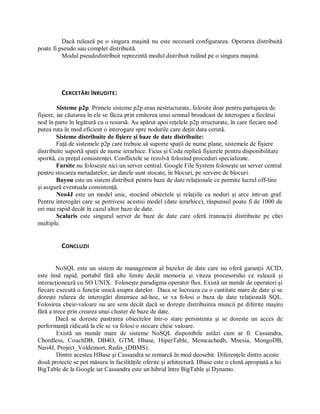 Baze de date NoSQL | PDF