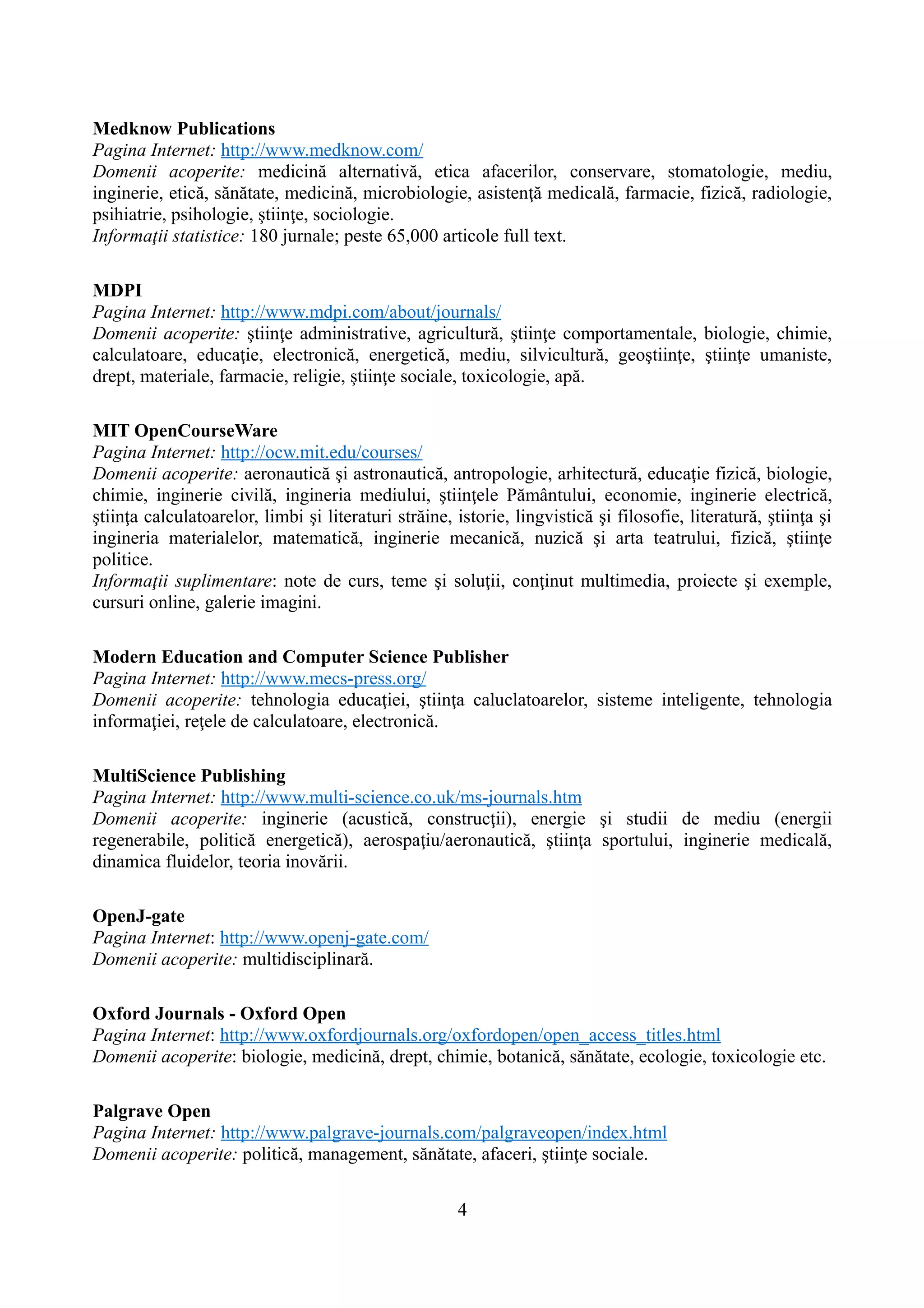 Baze de date în acces deschis | PDF