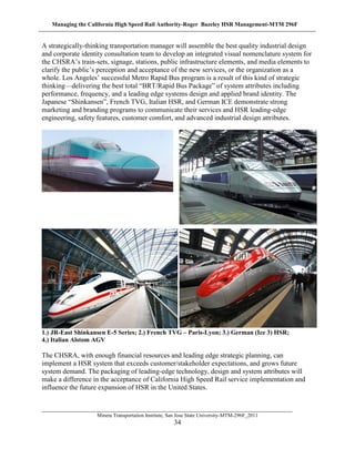 California High-Speed Rail Project verses Japan's Shinkansen High-Speed ...
