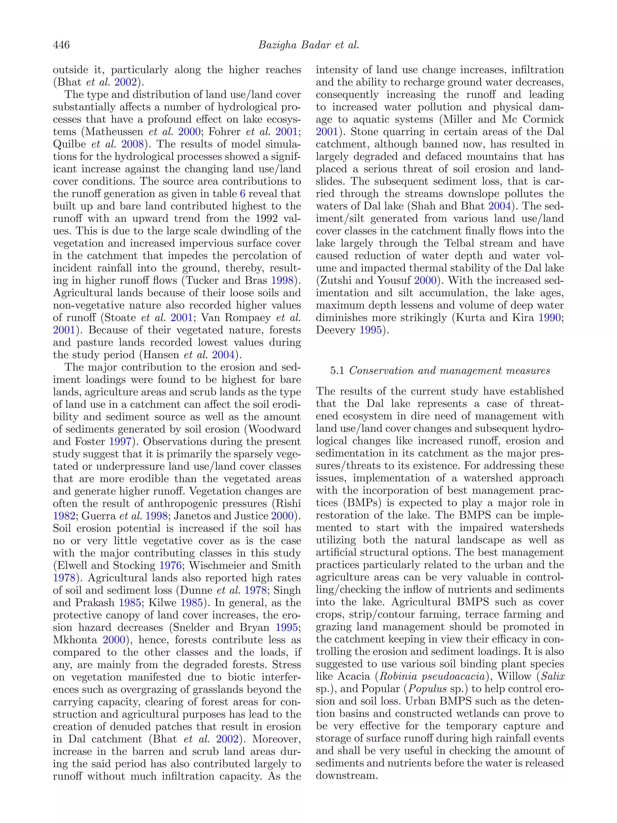 Modeling the Hydrology of Dal Lake | PDF