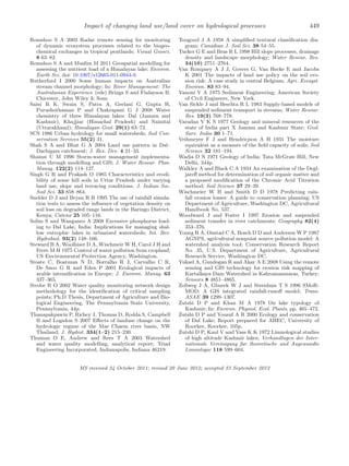 Modeling the Hydrology of Dal Lake | PDF