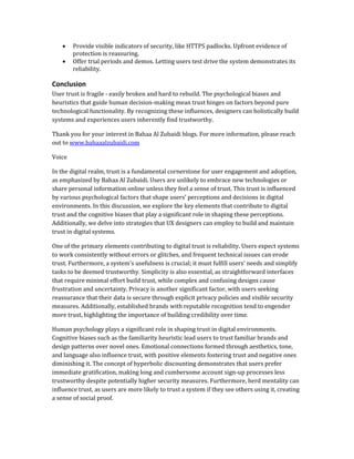 Psycology of Digital Trust | PDF