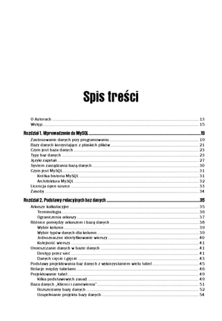 Bazy danych i MySQL. Od podstaw | PDF | Databases | Computer Software and Applications