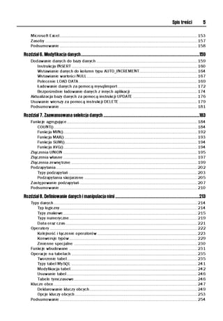 Bazy danych i MySQL. Od podstaw | PDF | Databases | Computer Software and Applications