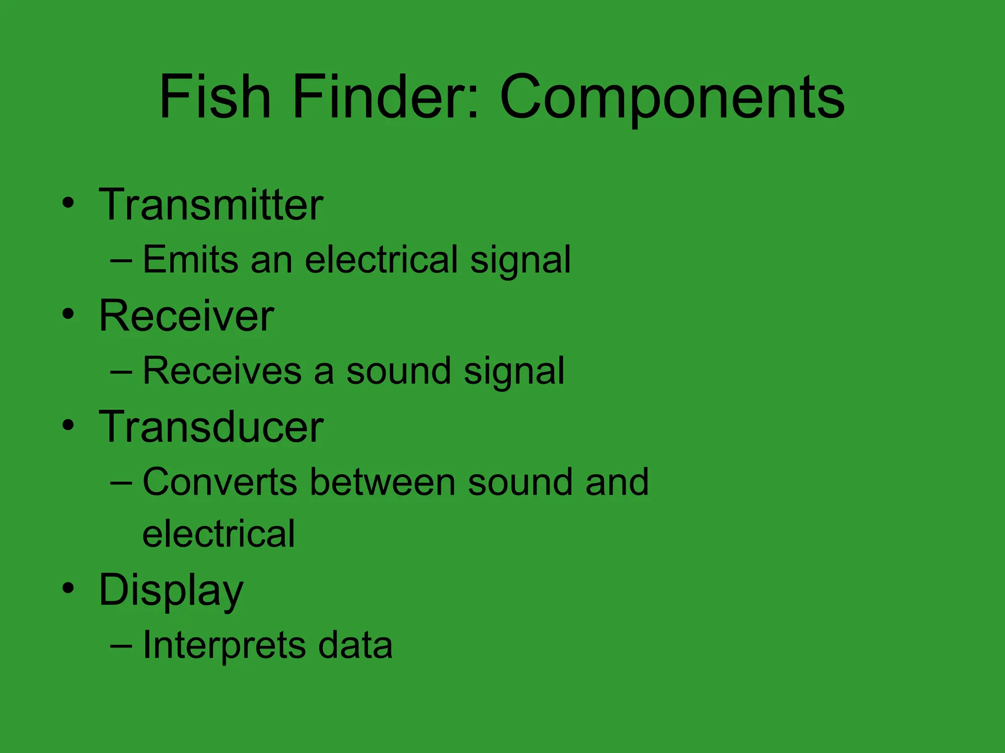 1. Prinsip kerja fish finder dan pengoperasian fish finder | PPT