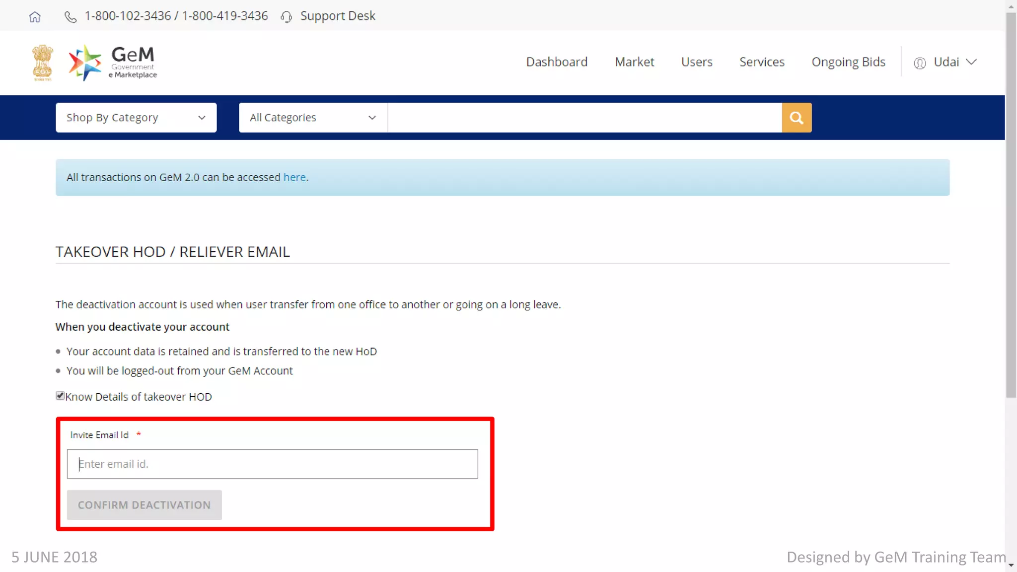 Buyer Module GeM 3.0- Primary user registration - Central Govt. | PPT
