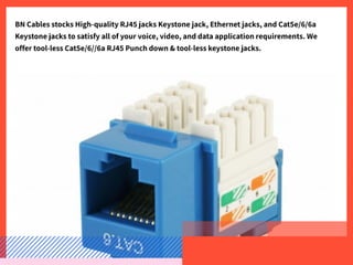 Bn Cables 2021 Products | NETWORK MANAGEMENT | Visit Now. | PPT