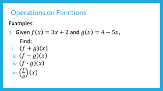 BB - Functions (Operations and Piecewise) | PPT