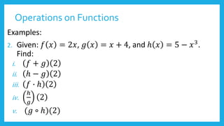 BB - Functions (Operations and Piecewise) | PPT
