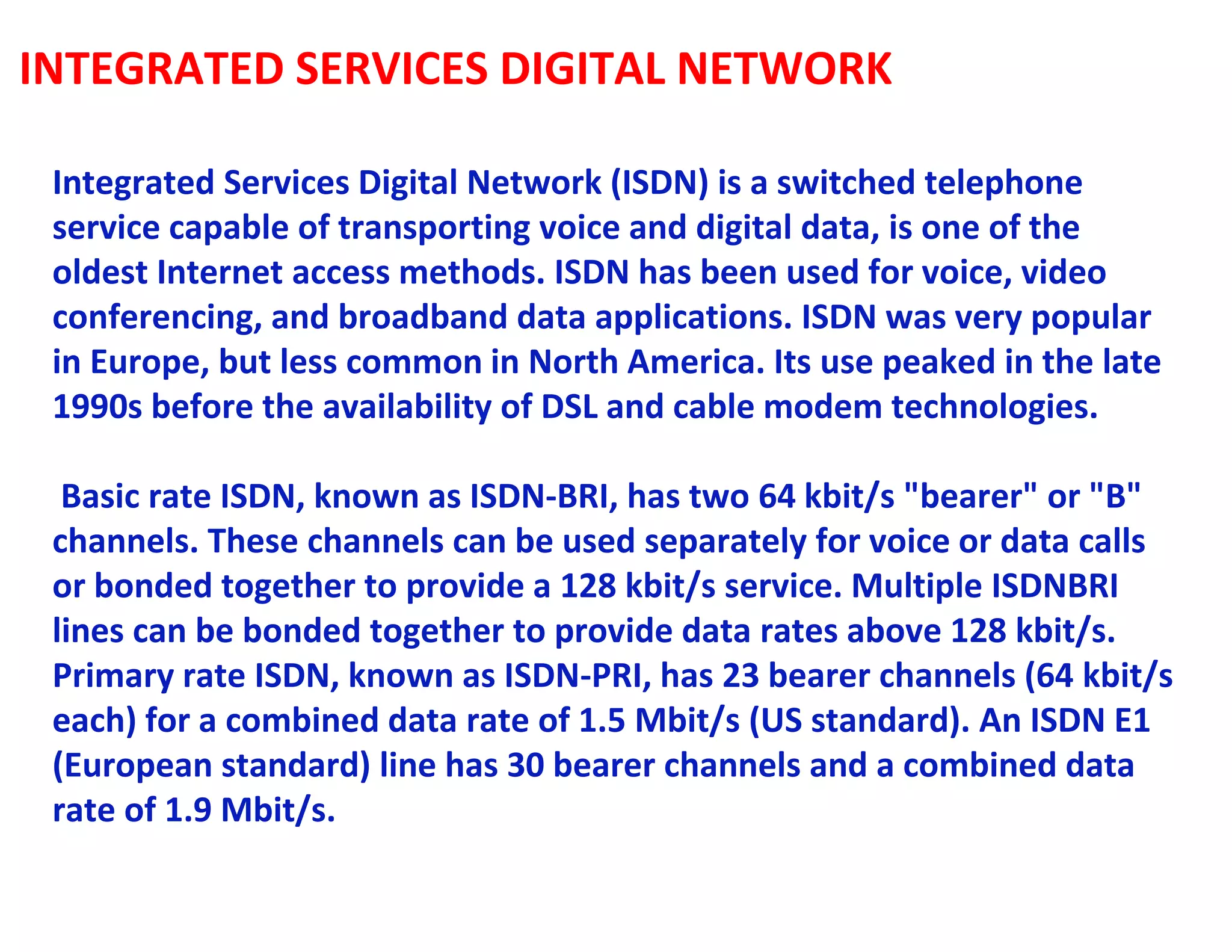 Broadband network overview bsnl industrial training engineering | PDF