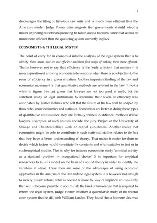 Judge Posner on Law and Economics | DOCX
