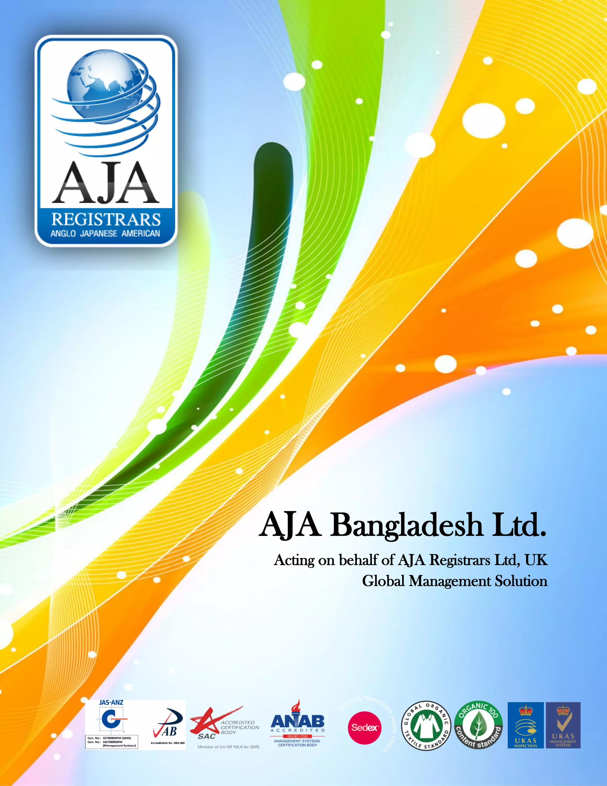 Brochure of AJA Bangladesh Ltd. | PDF