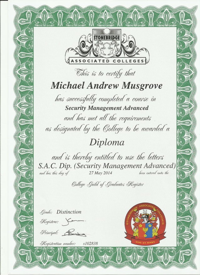 SACDip certificate | PDF