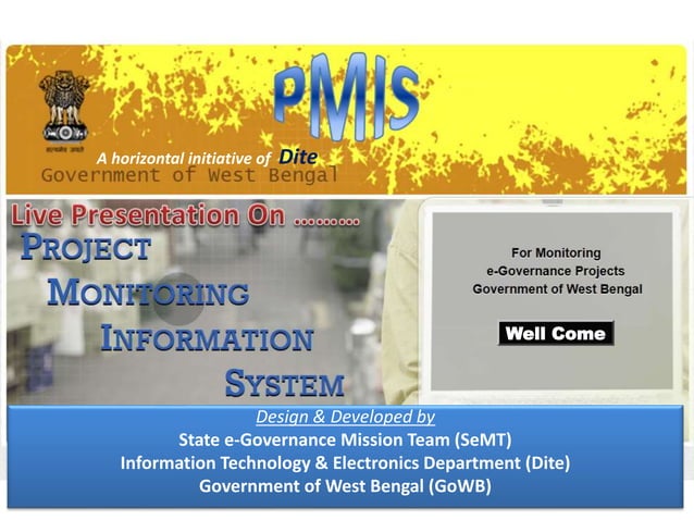 Project Monitoring System Pmis Ppt Free Download
