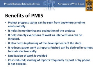 Project Monitoring System (PMIS) | PPT