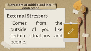 BB 1 - PerDev - coping with stress in middle and late adolescence.pptx