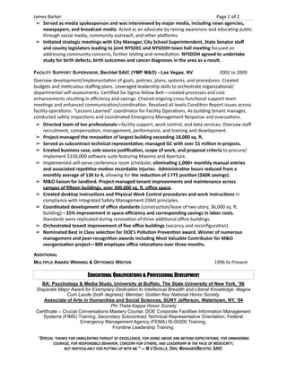 barker, james resume | PDF | Executive Leadership & Management | Business