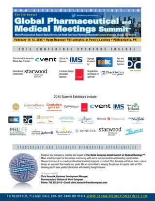 The 3rd Annual Global Pharmaceutical and Medical Meetings Summit | PDF