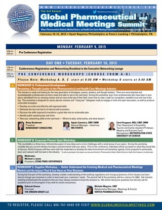 The 3rd Annual Global Pharmaceutical and Medical Meetings Summit | PDF