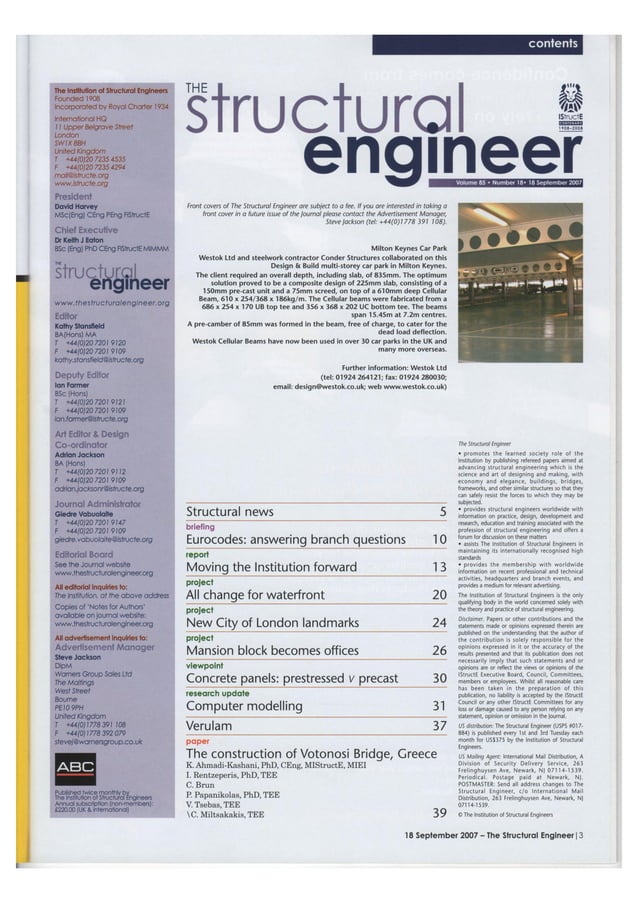 Votonosi Bridge - The Structural Engineer | PDF | Free Download