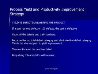 Yield and Productivity Improvements | PPTX