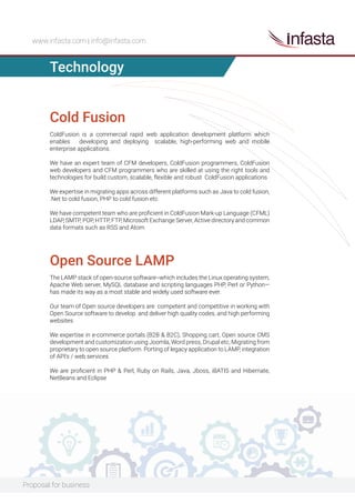 Infasta Soft Solutions- Brochure | PDF