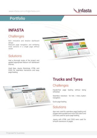 Infasta Soft Solutions- Brochure | PDF