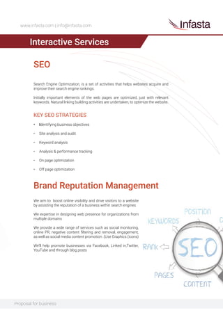 Infasta Soft Solutions- Brochure | PDF