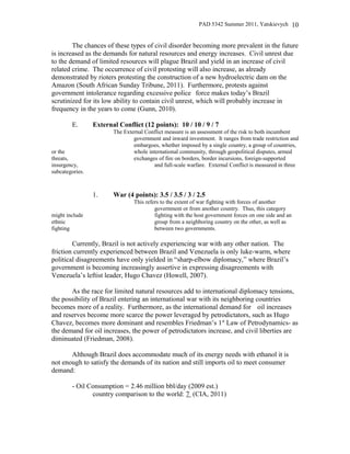 Brazil-International Country Risk Guide Worksheet | PDF